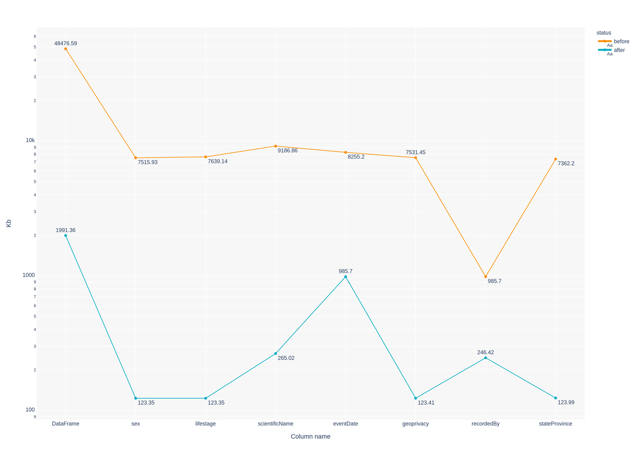 Pandas Dataframe Memory Optimization With Frogid Purfe